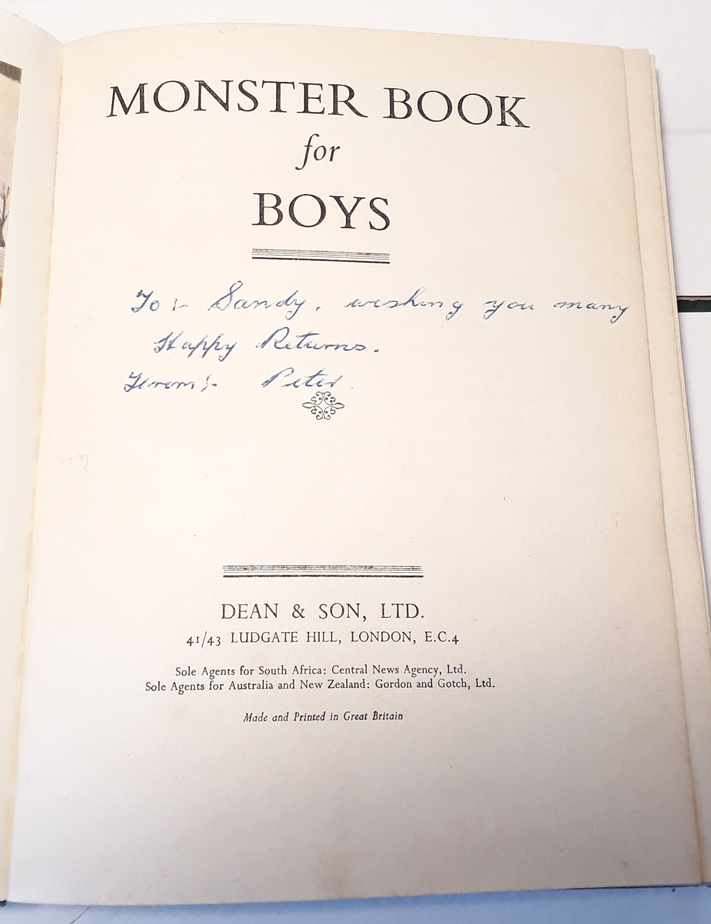 The Monster Book for Boys, Vintage Boys Annual - Etsy