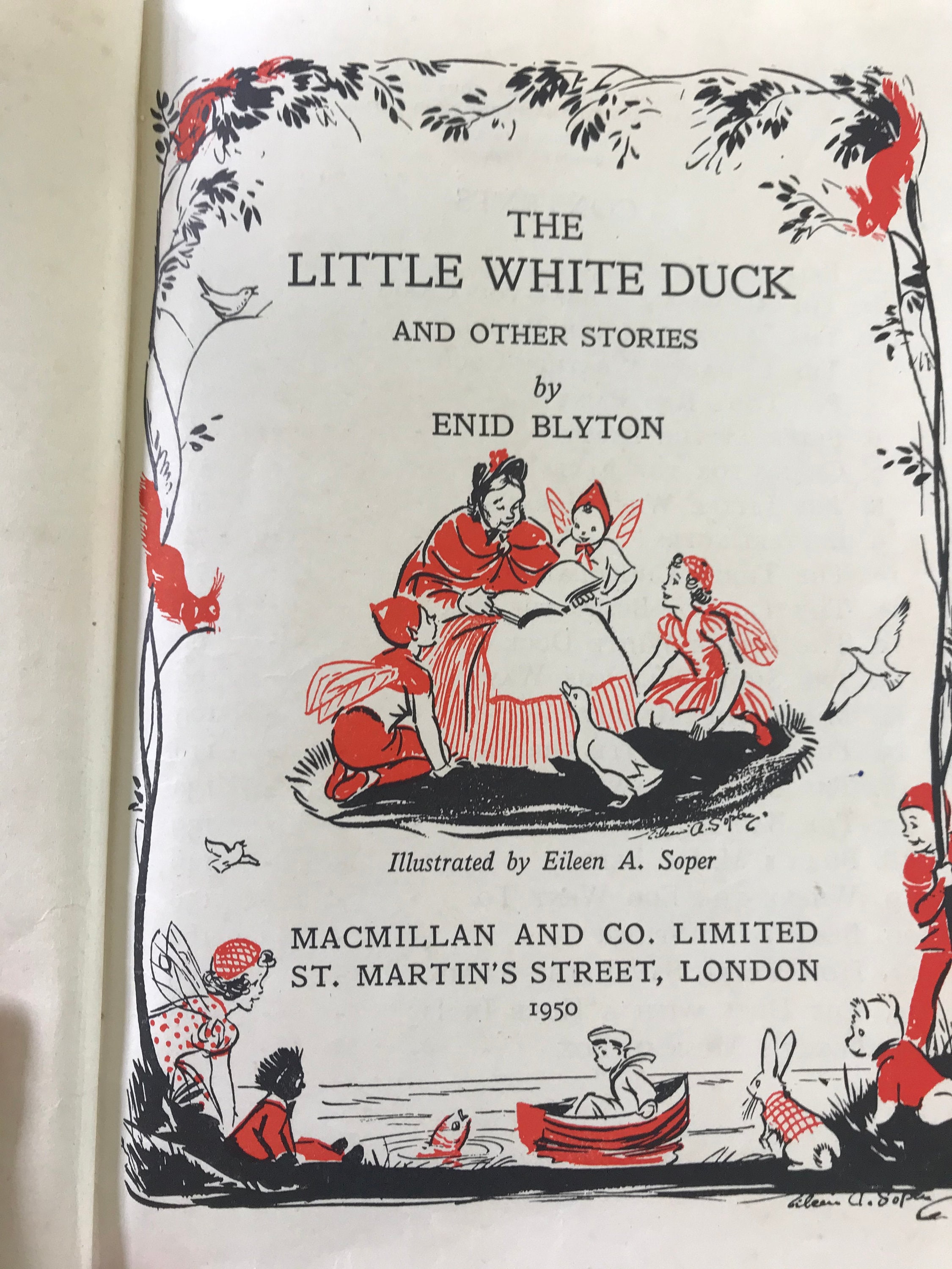 The Little White Duck by Enid Blyton - Etsy