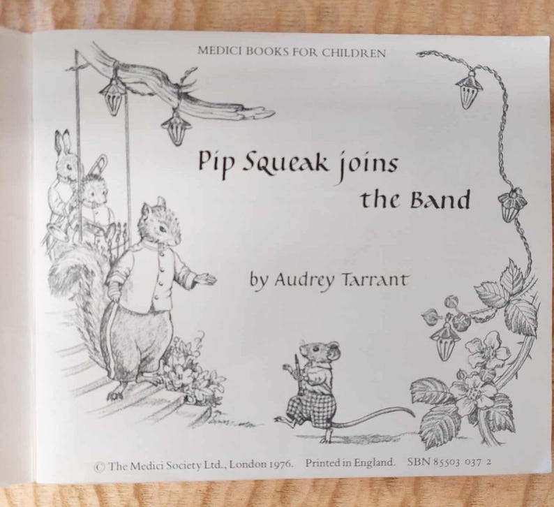 Pip Squeak Joins the Band by Audrey Tarrant, Picture Book, 1976 - Etsy