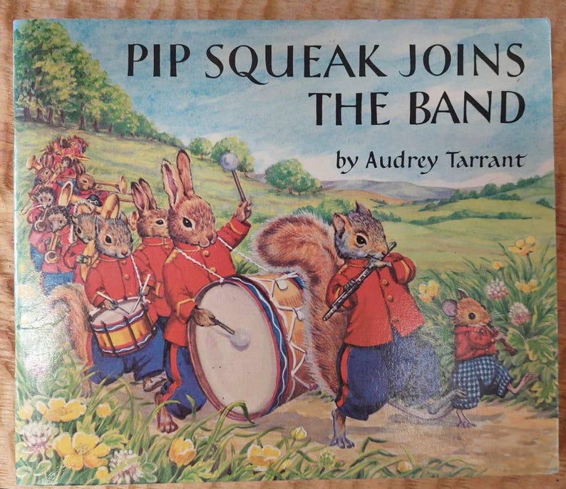 Pip Squeak Joins the Band by Audrey Tarrant, Picture Book, 1976 - Etsy