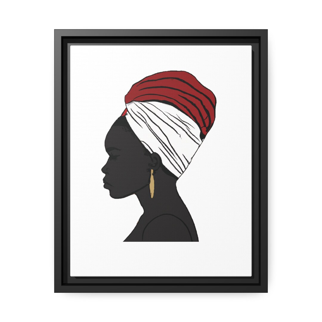 African Woman Wall Art Black Art Black Woman Art Statement Art Home