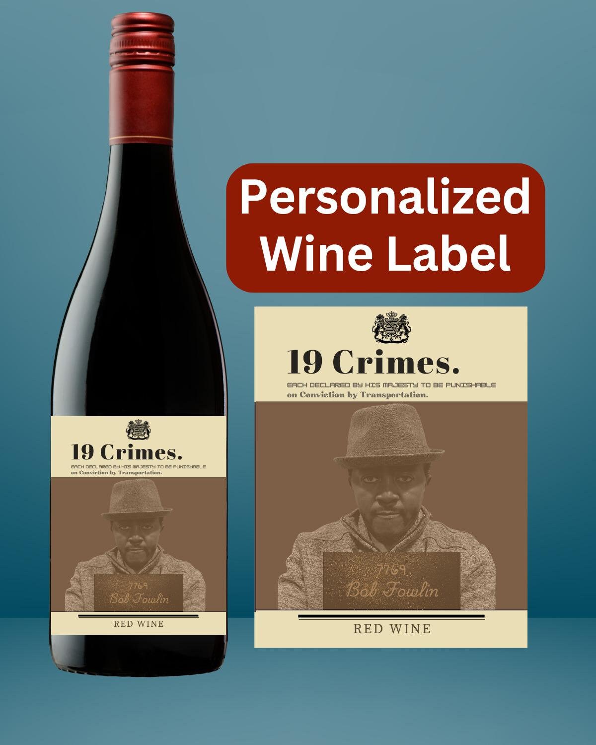 Personalized Wine Label, Personalized Photo Wine Labels Custom Wine ...