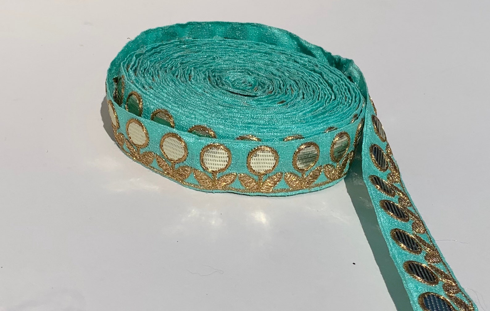 1 Metre Pale Blue Rajasthani Sari Border - Etsy