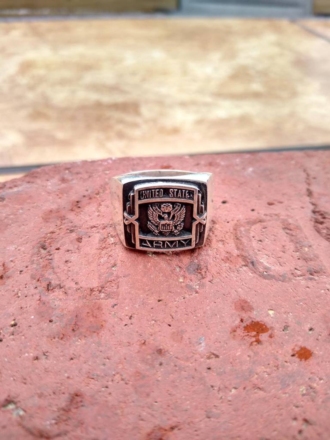 USA United States Army Ring Sterling Silver 925 - Etsy