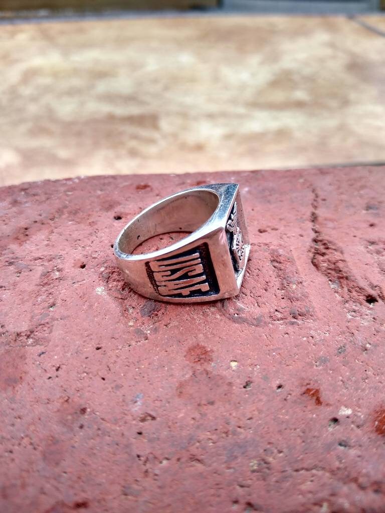 USAF United States Air Force Ring Sterling Silver .925 - Etsy