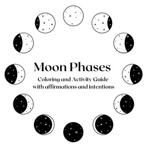 PRESCHOOL MOON WORKSHEETS | Lunar Cycle | Moon Phases | Witchcraft for ...
