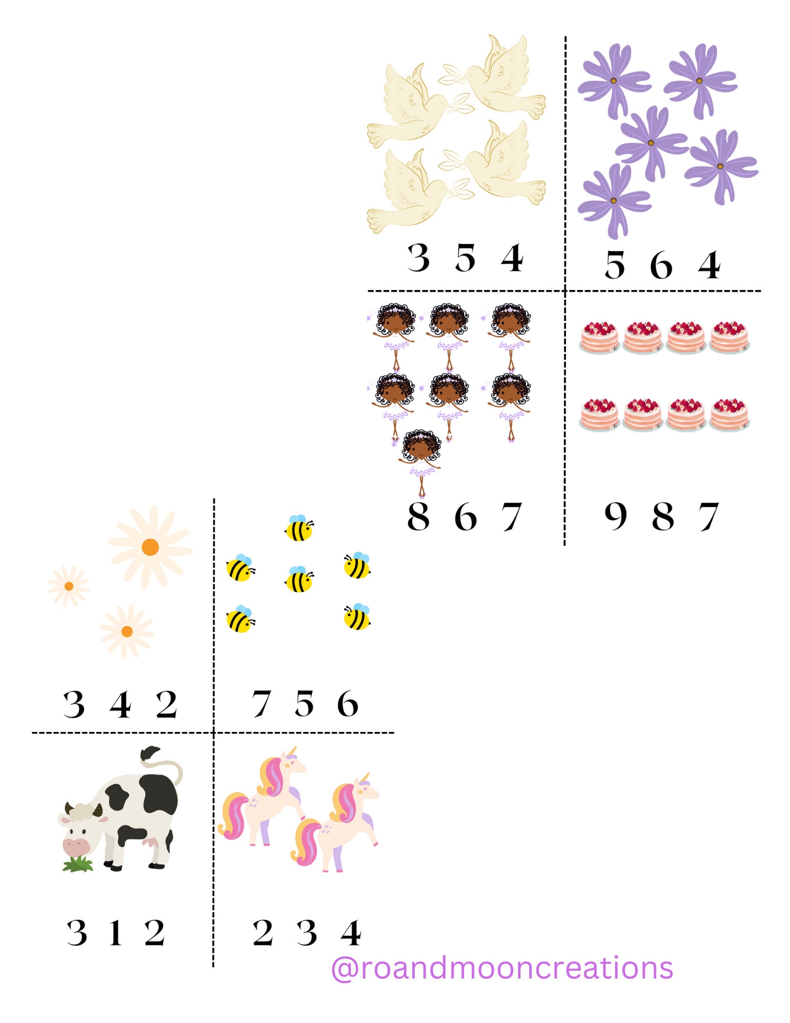 Beltane Preschool Worksheets | Counting Cards | Pagan Holidays for ...