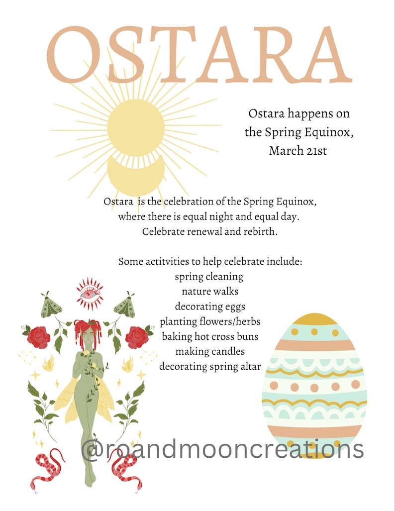 Preschool Ostara Worksheets | Learning Printables | Pagan Holidays ...