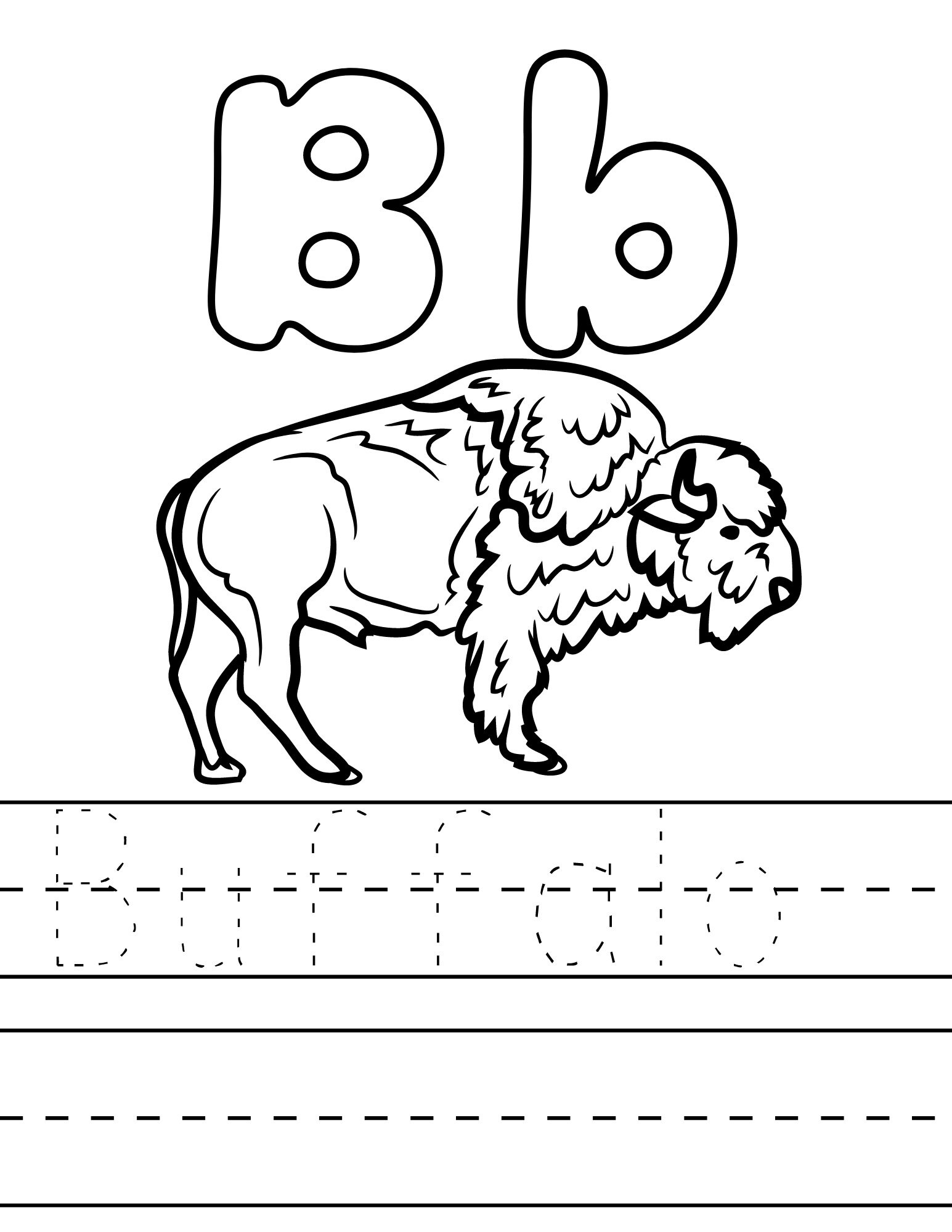 Alphabet Animal Tracing and Coloring Pages | Learn to Write Pages ...