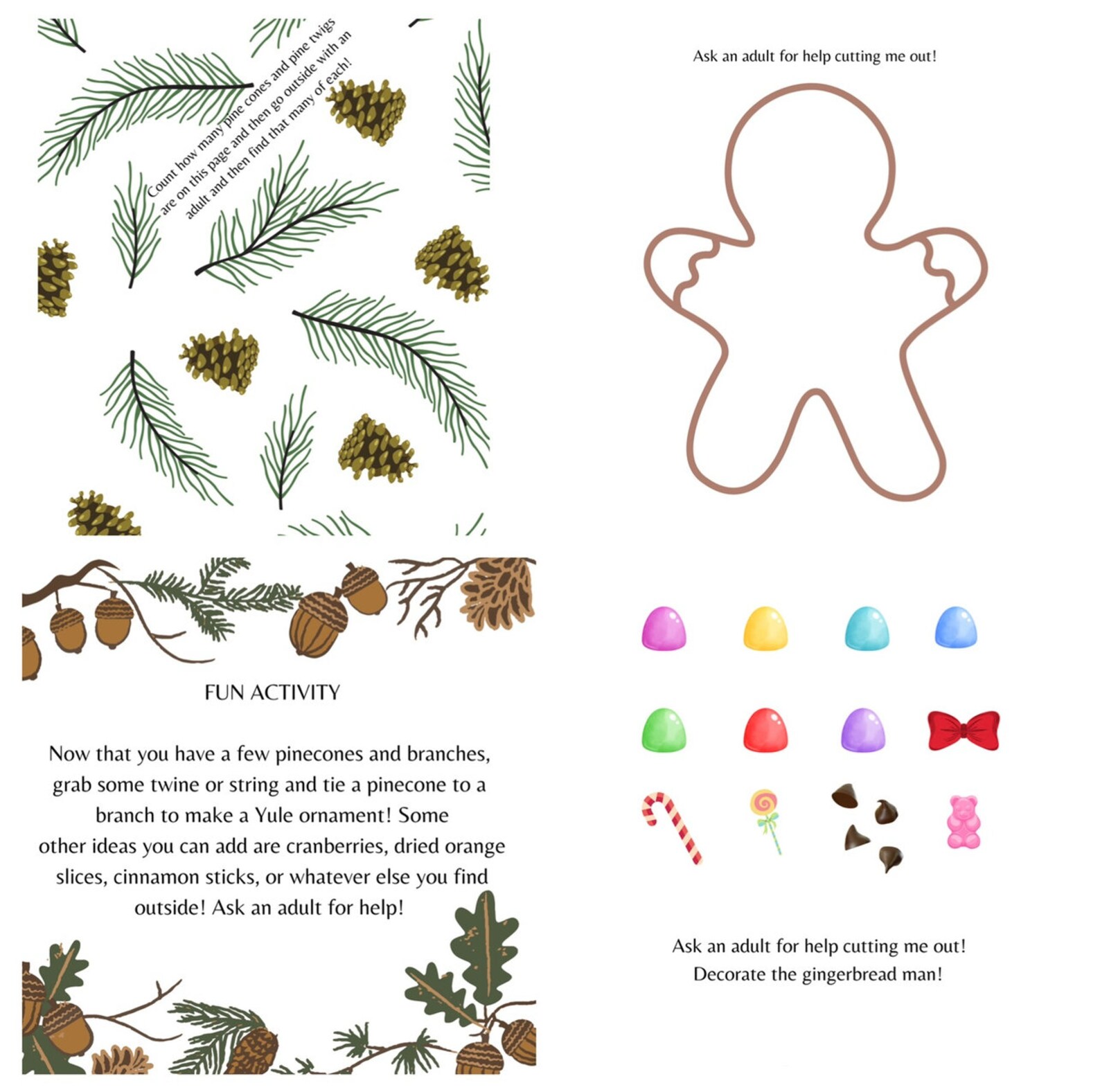 YULE PRESCHOOL WORKSHEETS | Toddler Printables | Pagan Homeschool ...