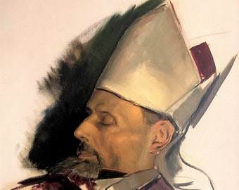 Priest Portrait Oil Painting - Etsy