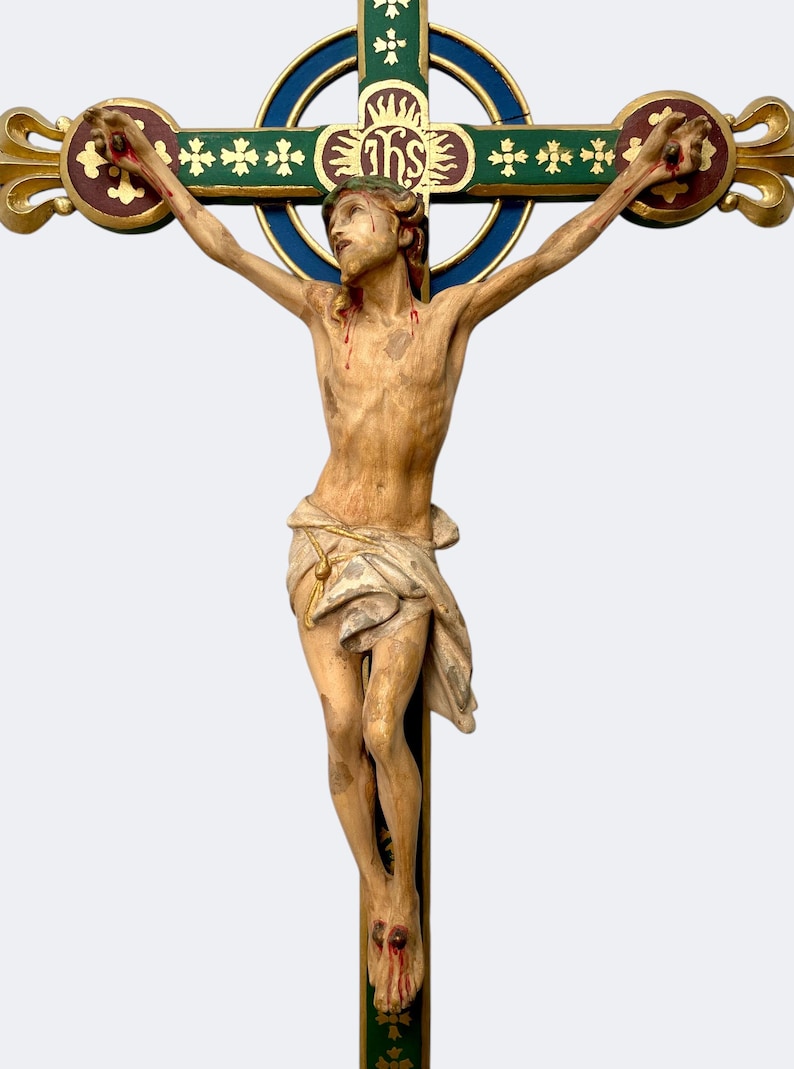 Neo-gothic Altar Crucifix - 32