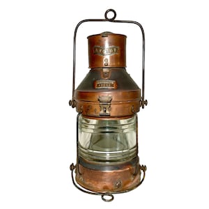Authentic Anchor Lantern by Meteorite - Vintage British Maritime Anchor ...