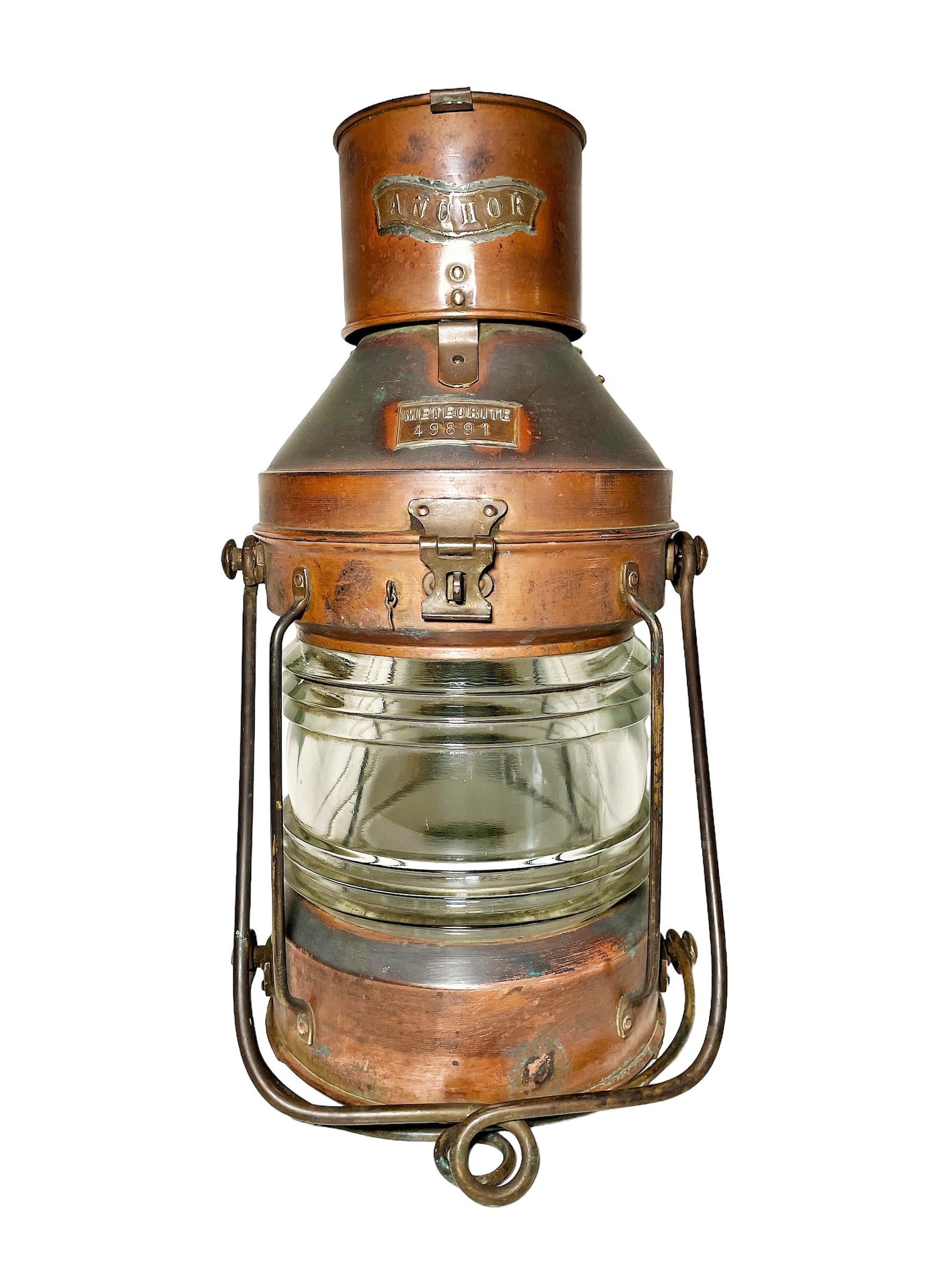 Authentic Anchor Lantern by Meteorite - Vintage British Maritime Anchor ...