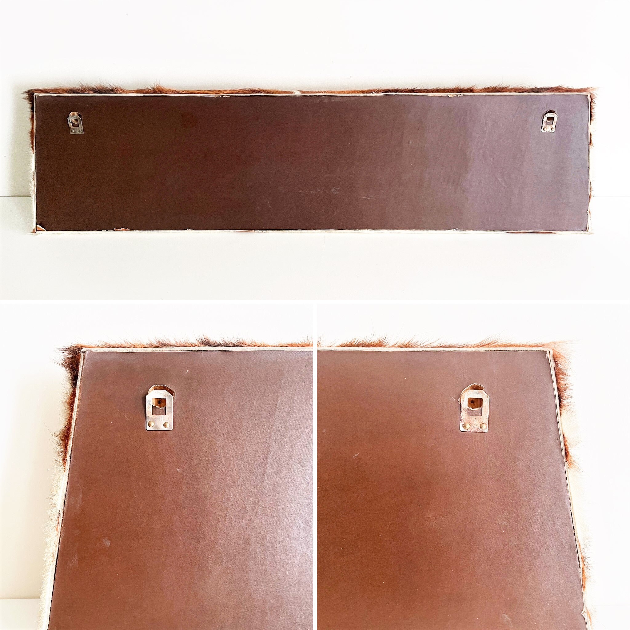 32 Vintage Cowhide Solid Brass Coat Rack Belgian Cow | Etsy