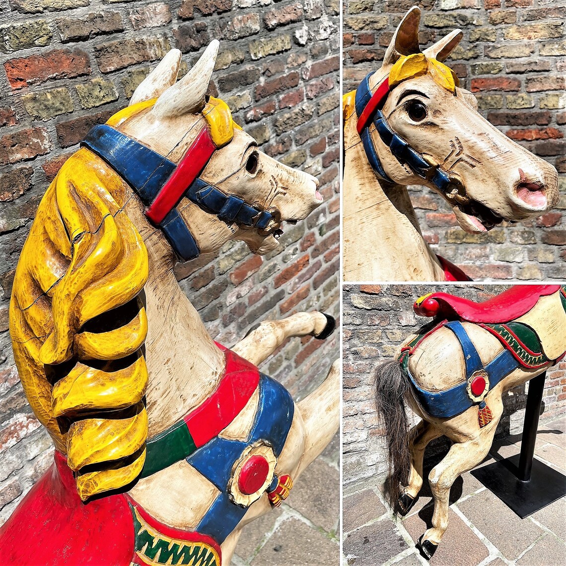 UNAVAILABLE. Vintage Prancer Carousel Horse Sculpture - Etsy