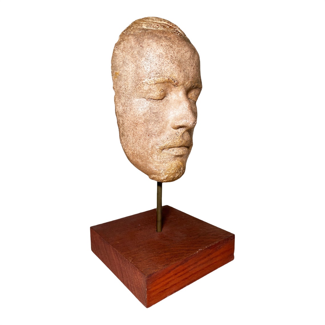 Life Size Male Face Portrait Terracotta Sculpture Mid | Etsy