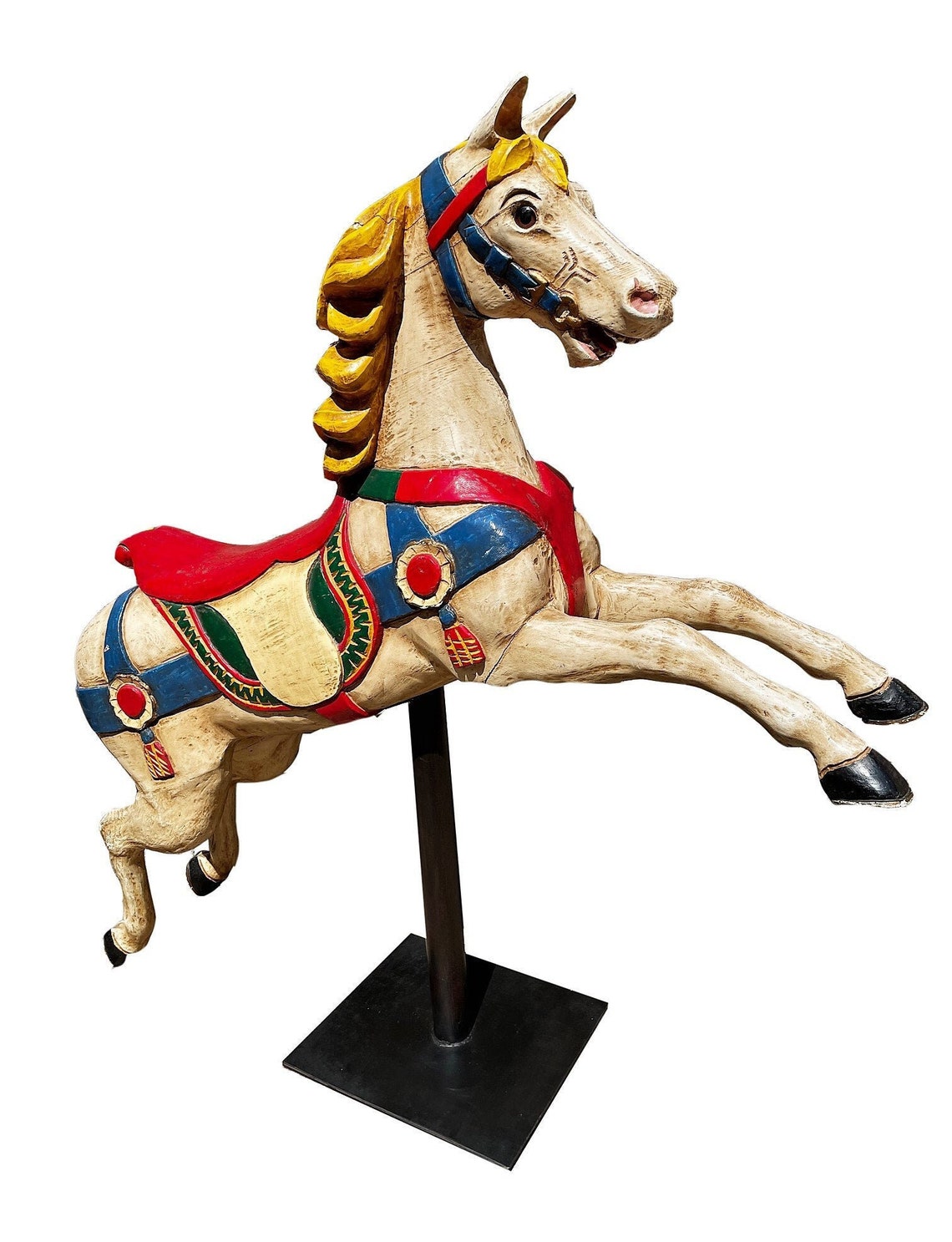 UNAVAILABLE. Vintage Prancer Carousel Horse Sculpture - Etsy