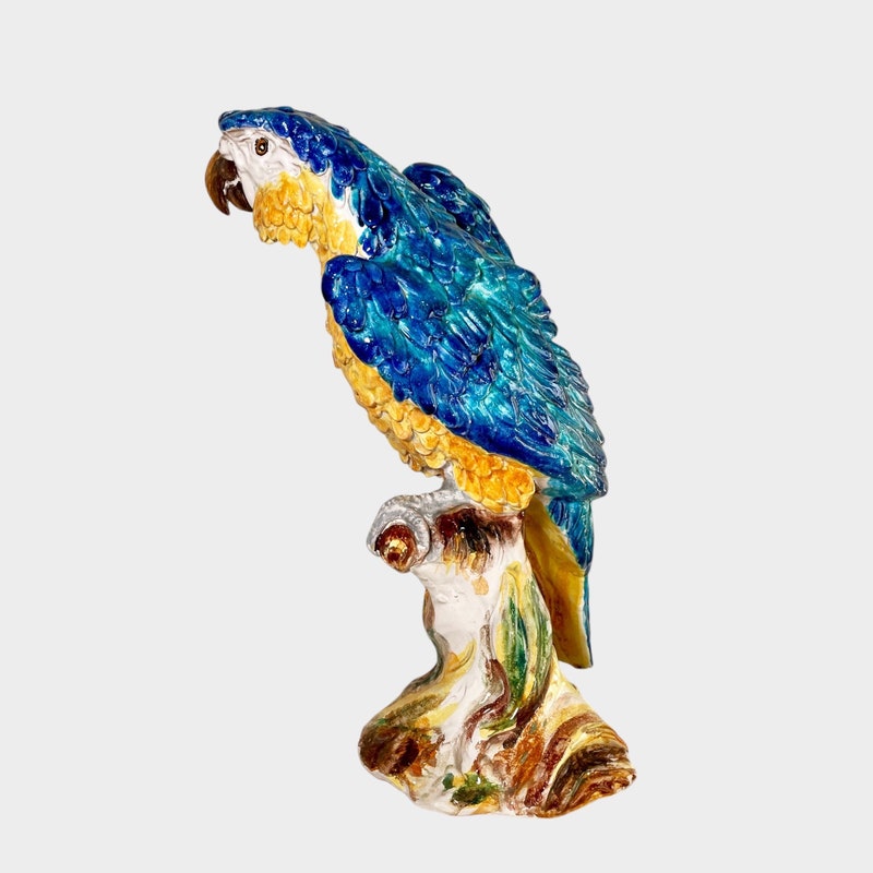 Blue and Gold Macaw Figurine - Etsy