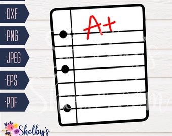 Notebook Paper Svg - Etsy