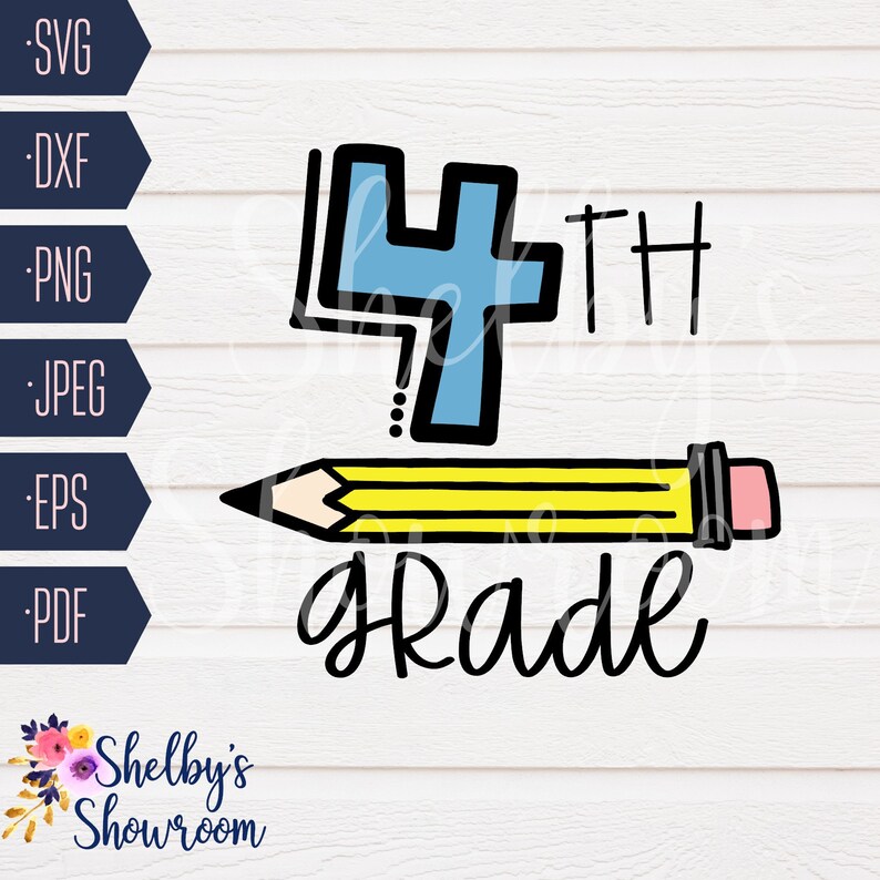 Back to School SVG Fourth Grade SVG Hello Fourth Grade 4th - Etsy