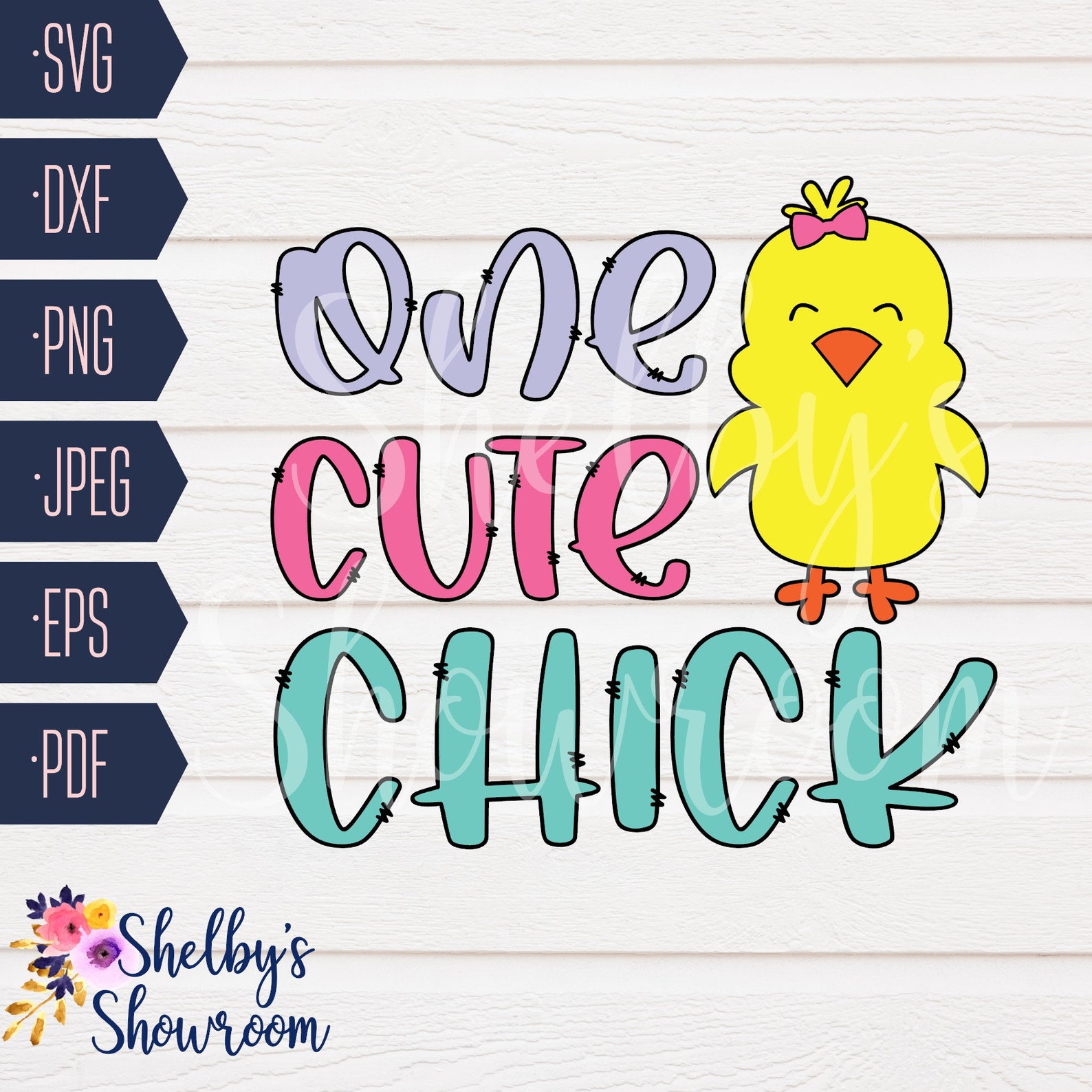 One Cute Chick SVG Cute Chick Easter Chick Easter Cut File - Etsy