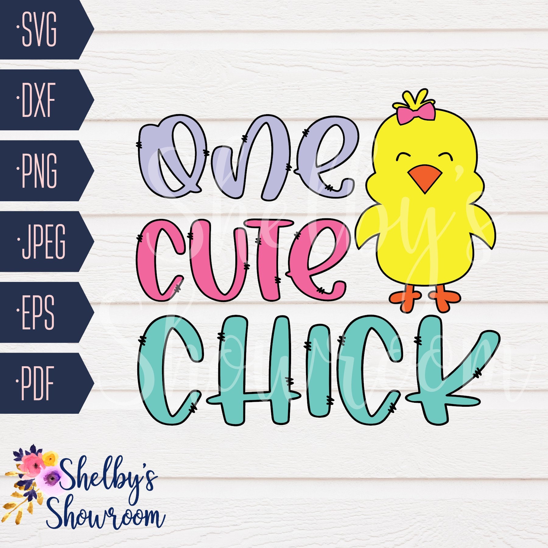 One Cute Chick SVG Cute Chick Easter Chick Easter Cut File | Etsy
