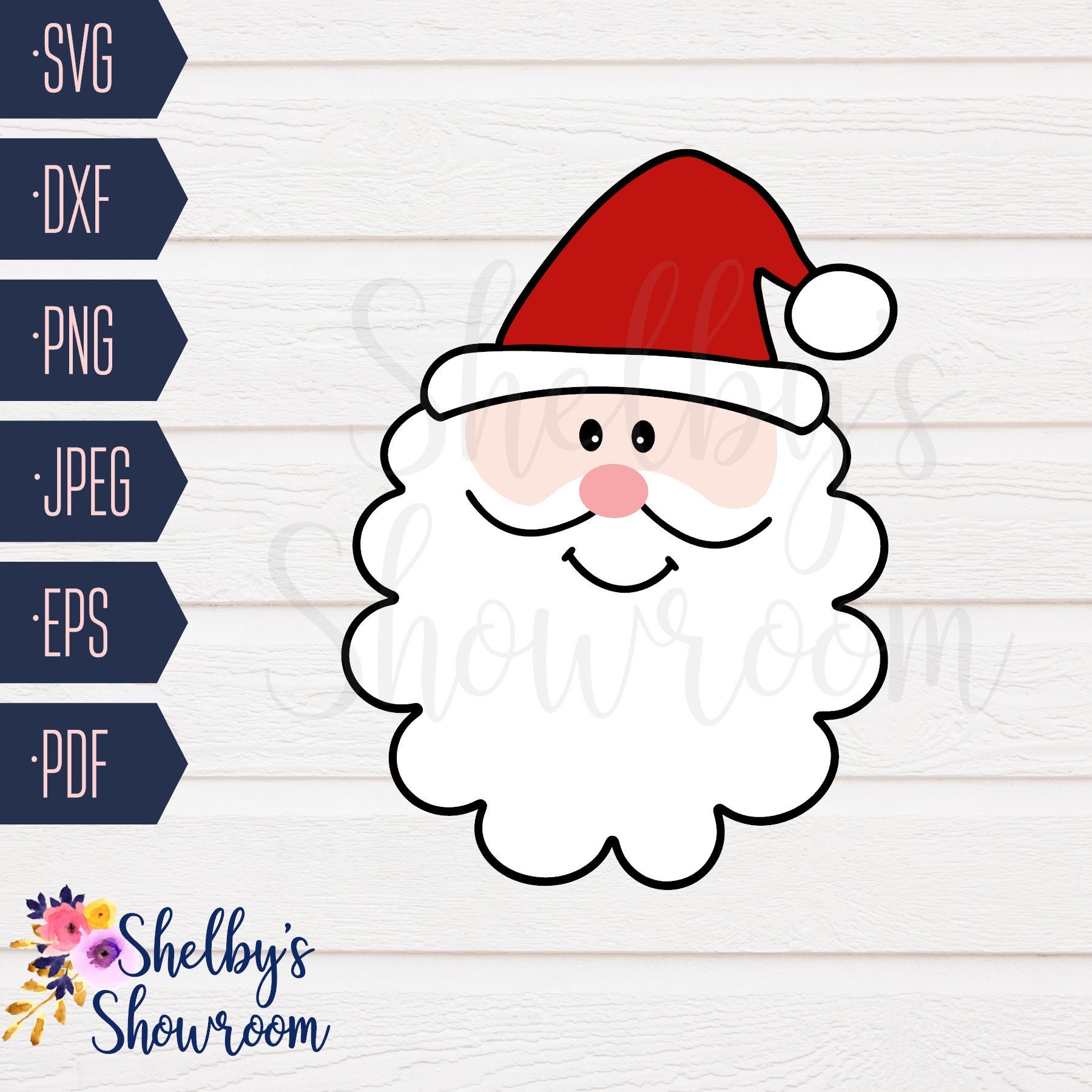 Santa SVG SVG Cut File for Christmas DIY Kid Shirt Santa | Etsy