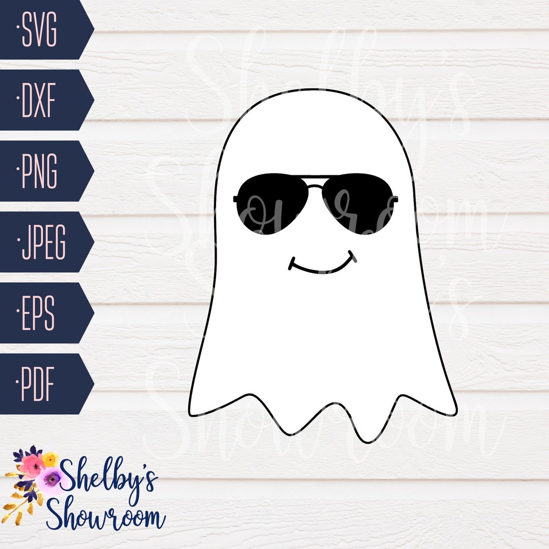Cute Ghost SVG SVG Cut File for Halloween DIY Kid Shirt - Etsy