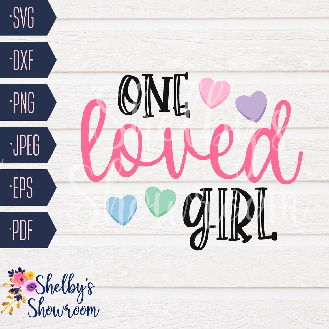 One Loved Girl SVG SVG Cut File for Valentine's Day - Etsy