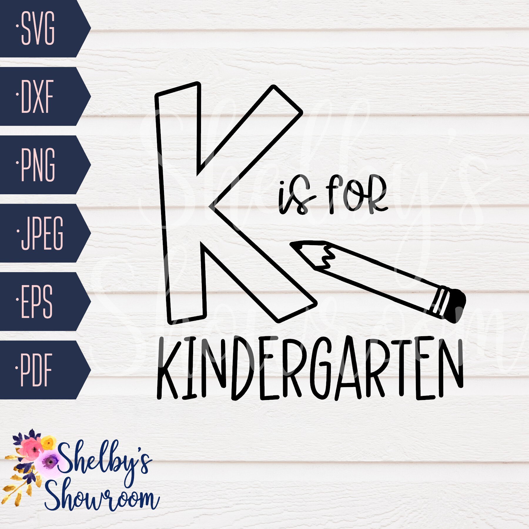 K is for Kindergarten Back to School SVG First Day of | Etsy