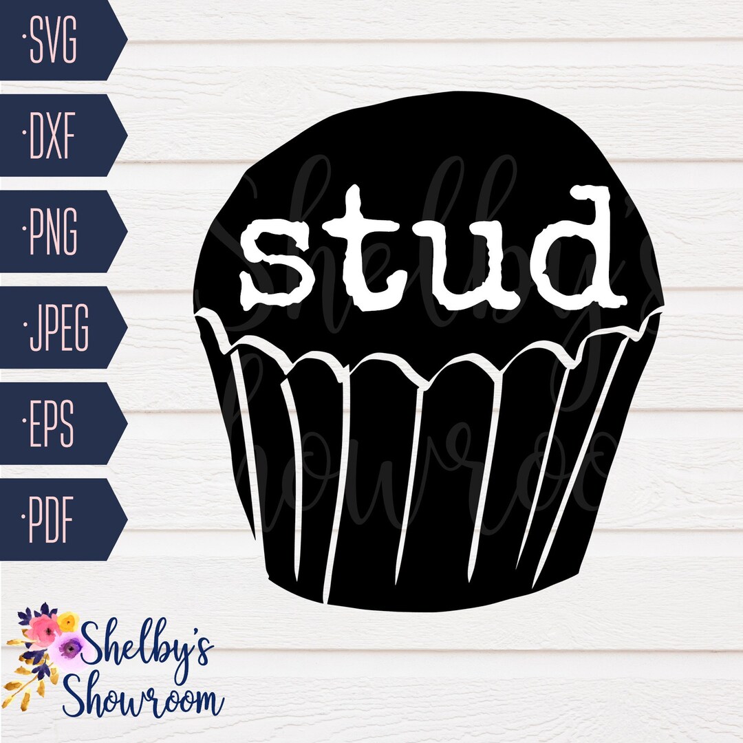 Stud Muffin SVG SVG Cut File for Baby Boy DIY Baby Shower - Etsy
