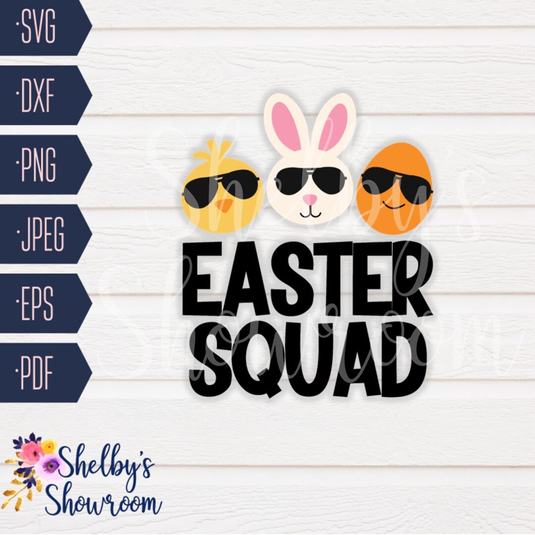 Easter Squad SVG, Egg Hunt Squad, Easter Egg Hunting Crew, Matching ...