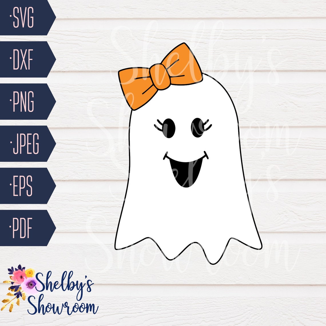 Cute Ghost SVG SVG Cut File for Halloween DIY Kid Shirt - Etsy