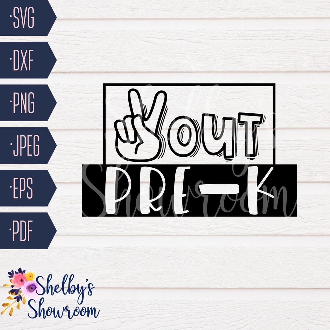 Peace Out Pre-k SVG, Goodbye Pre-k SVG, Last Day of Pre-k, End of Pre-k ...