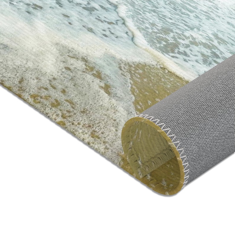Coastal Beach Rugs for Living Room Housewarming Gift for Surfer Ocean ...