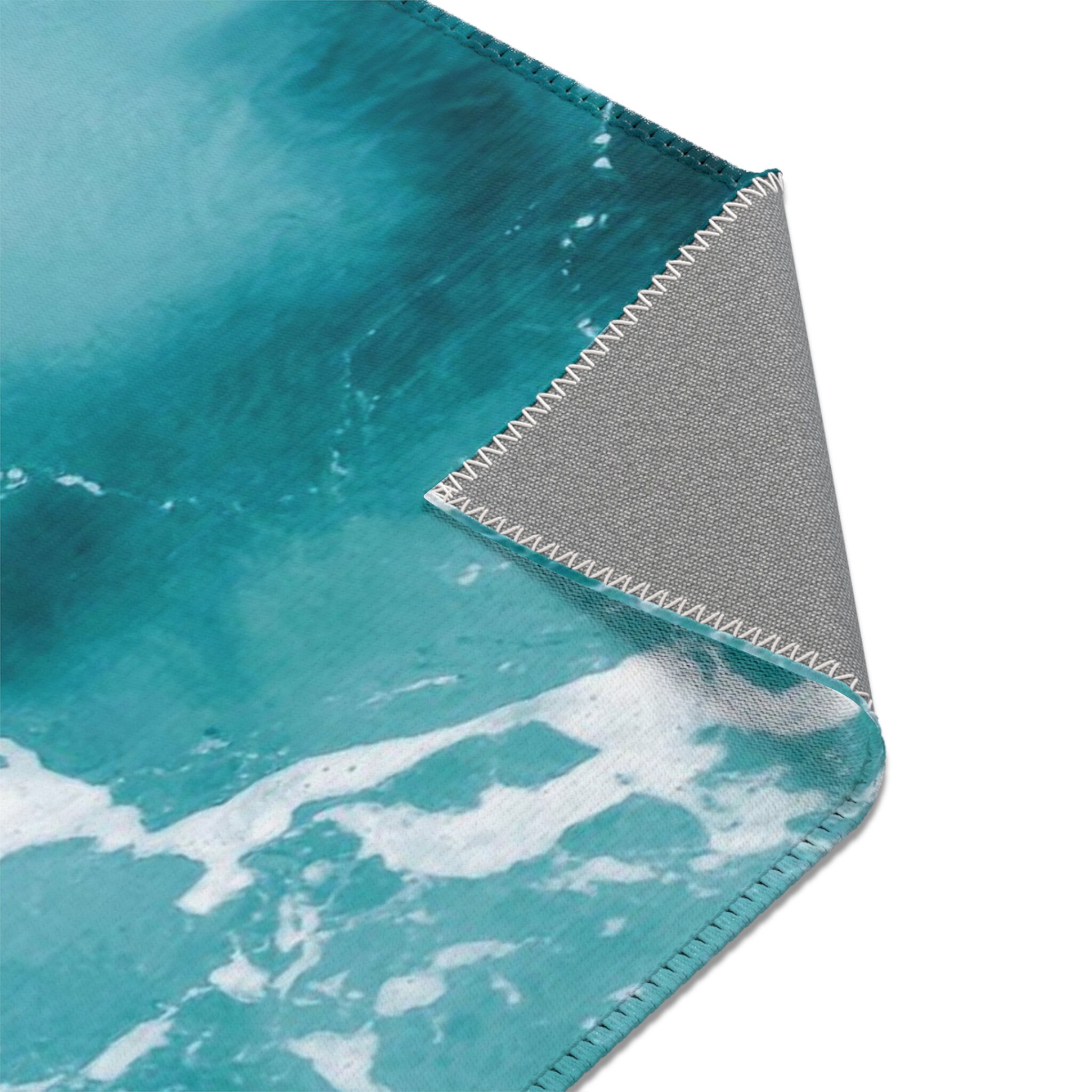 Coastal Rug Water Texture Rugs for Living Room Housewarming Gift for ...