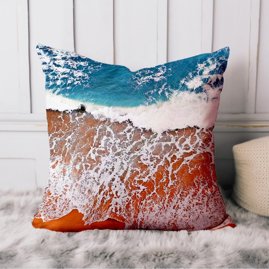 Coastal Accent Pillow Beach House Decorative Throw Pillow Gift for ...