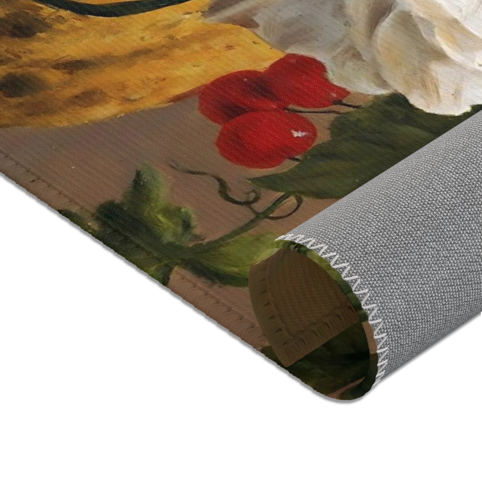 Cottagecore Rug Painterly Fruit Oil Painting Rug Farmhouse Rustic ...