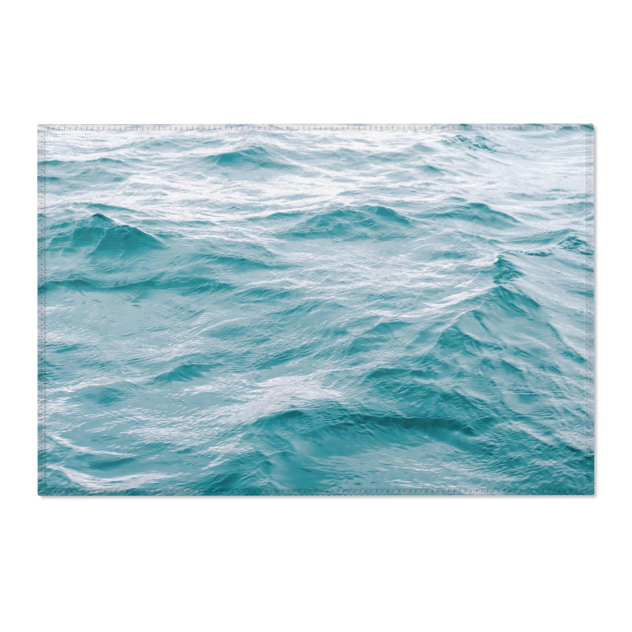 Coastal Rug Water Texture Rugs for Living Room Housewarming Gift for ...