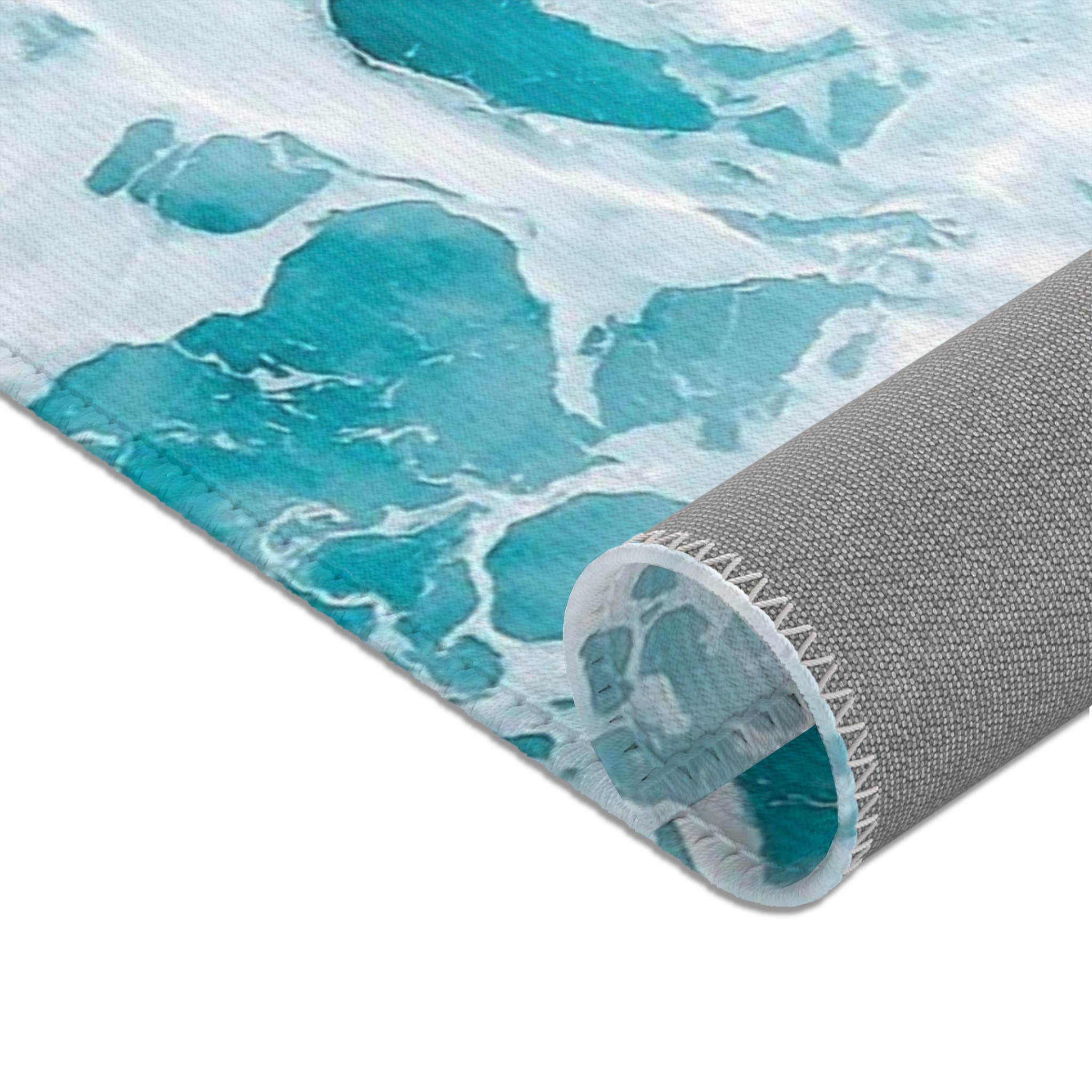Coastal Rug Water Texture Rugs Housewarming Gift for Surfer Aqua Ocean ...