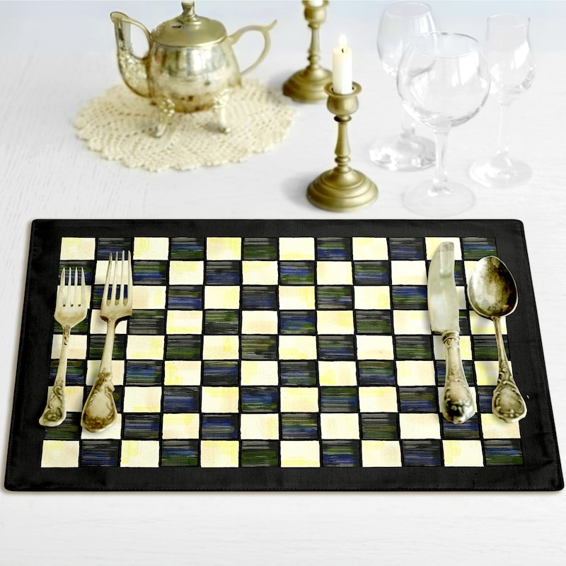 Checkered Placemats - Etsy