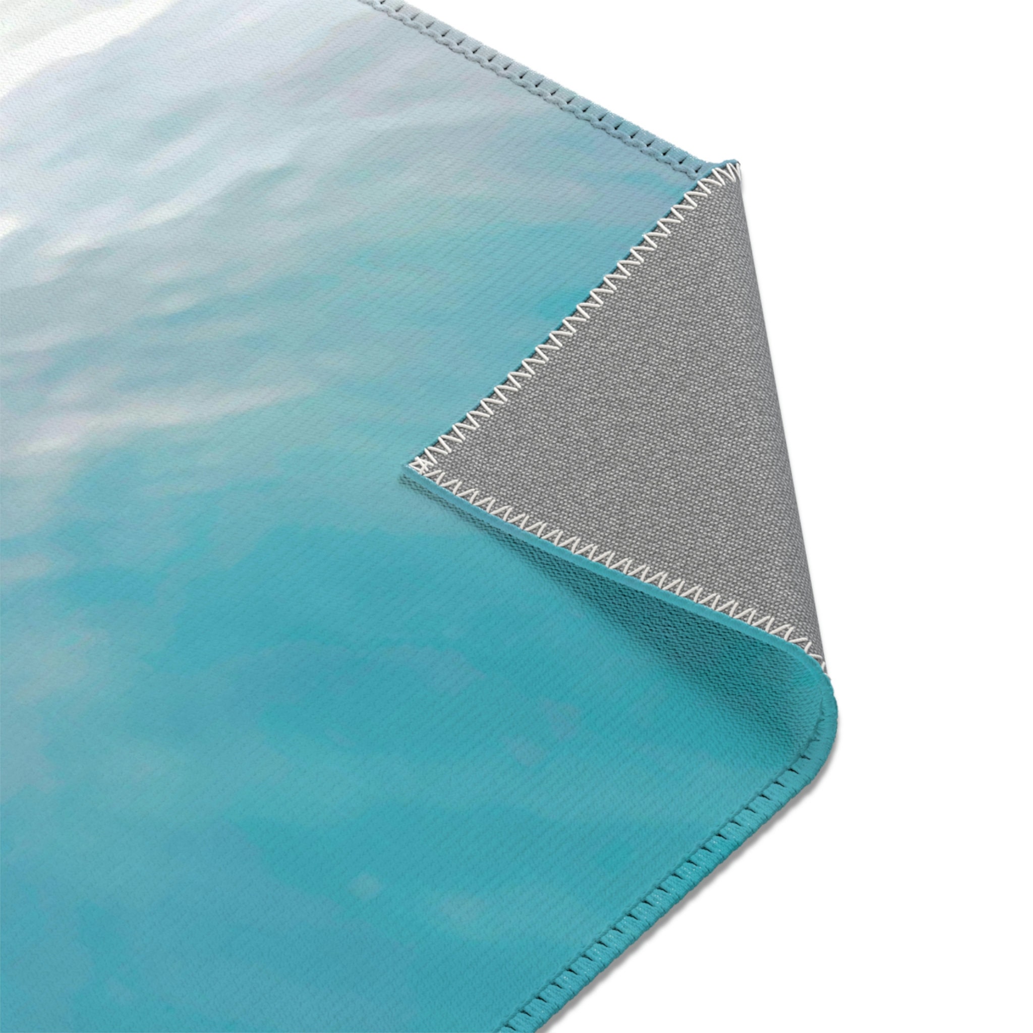 Coastal Beach Rug Gradient Blue Beach Rugs Ocean Living Room Bedroom ...