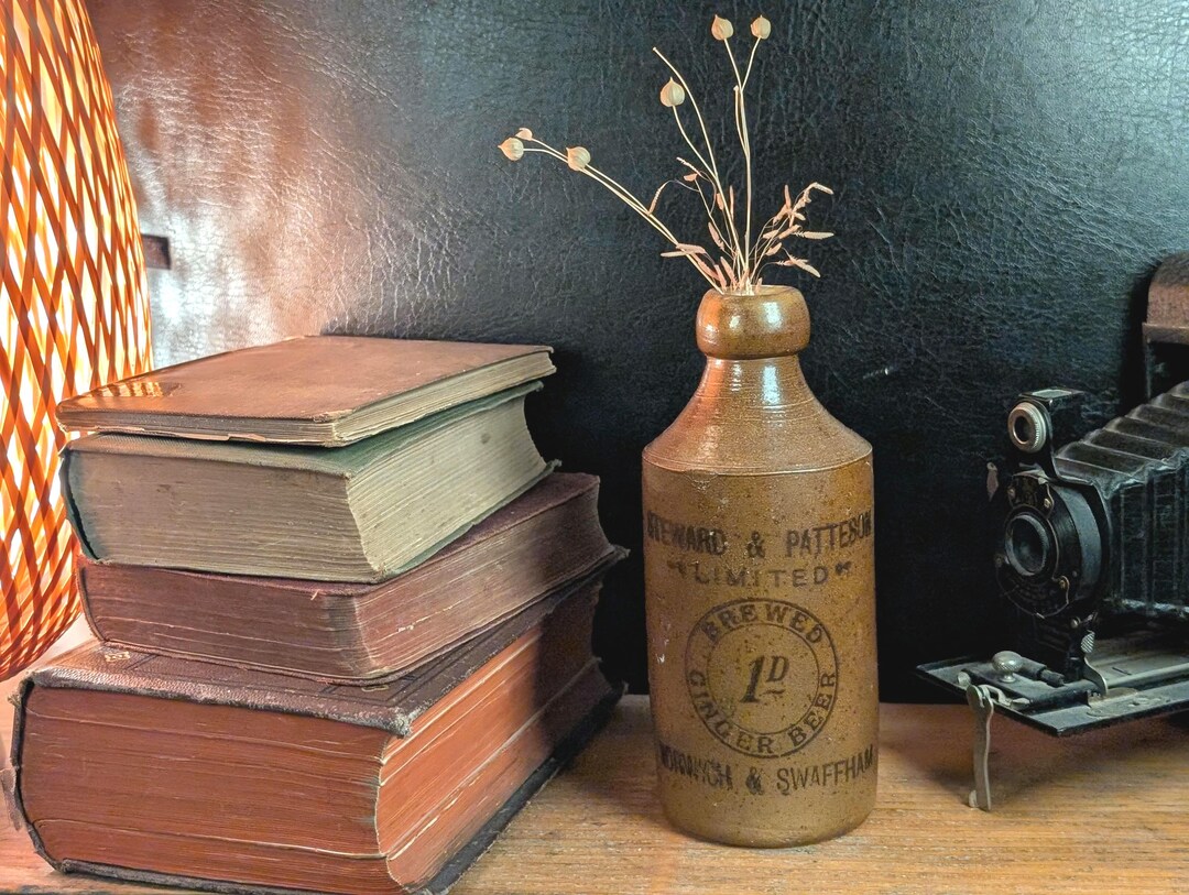 100 Year Old Steward & Patteson Antique Stoneware Ginger Beer Bottle ...