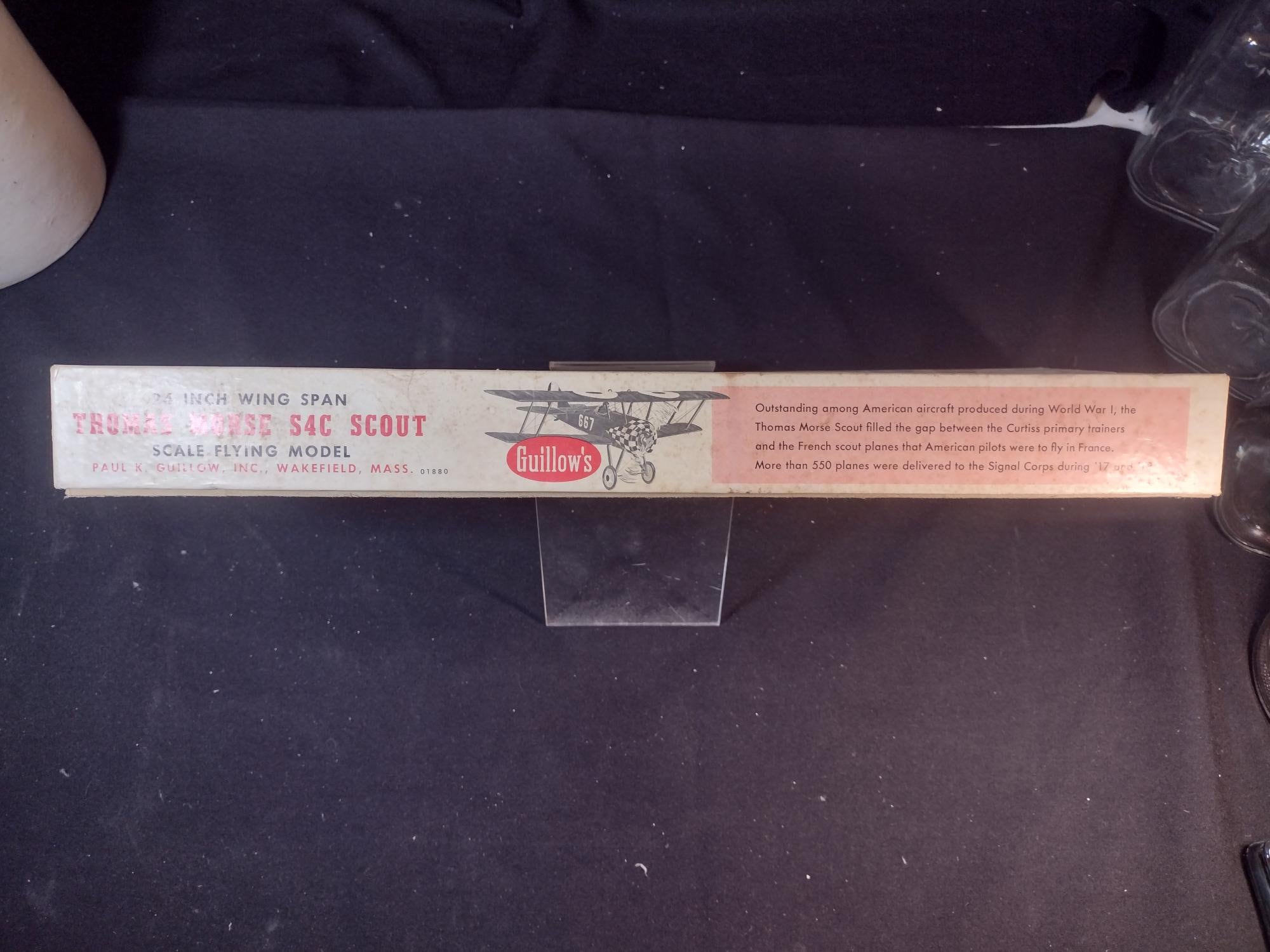 Vintage Balsa Model Airplane Kit: Guillow's Thomas Morse S4C Scout ... Vintage Balsa Model Airplane Kit: Guillow's Thomas Morse S4C Scout ...