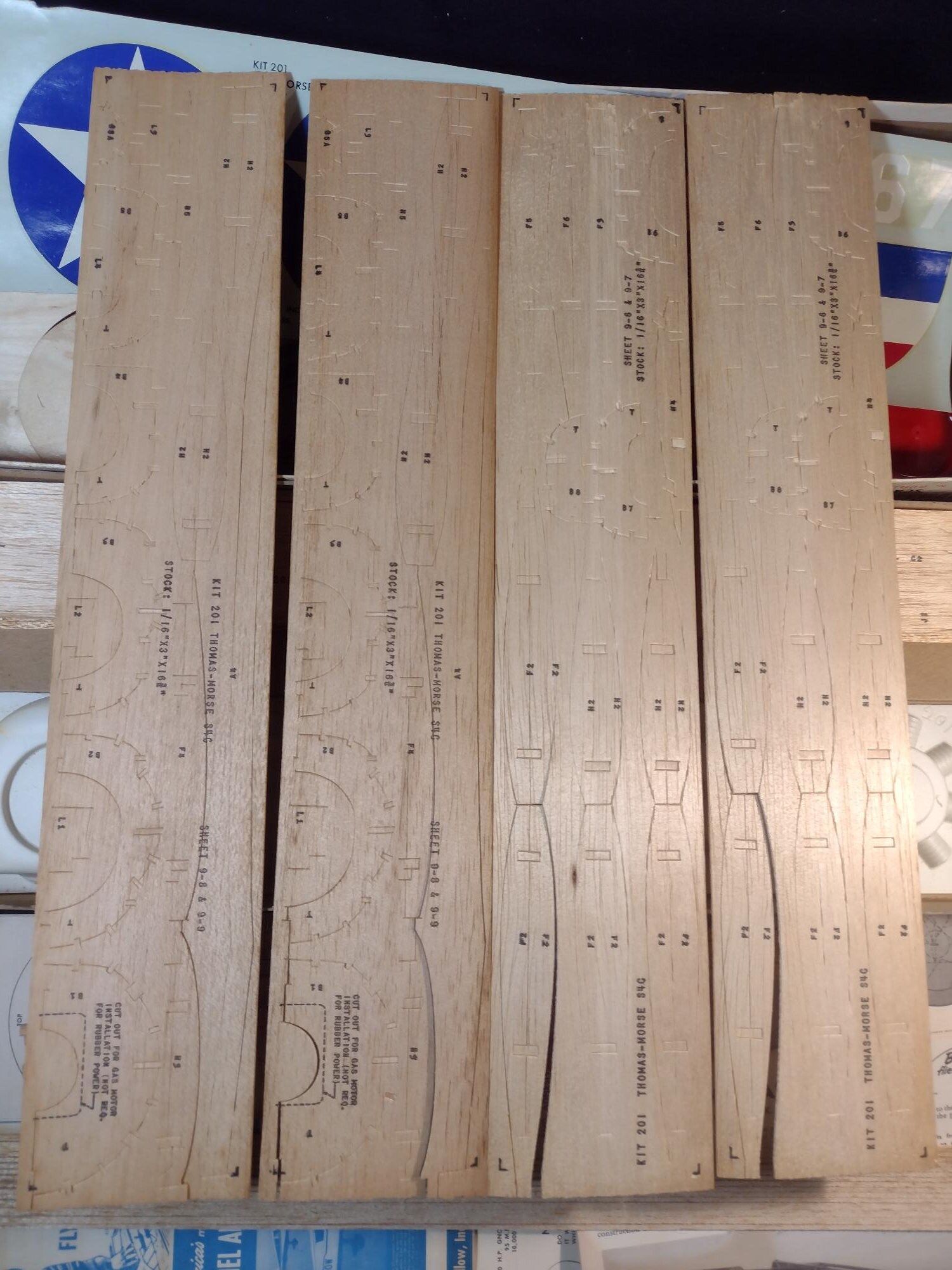 Vintage Balsa Model Airplane Kit: Guillow's Thomas Morse S4C Scout ...