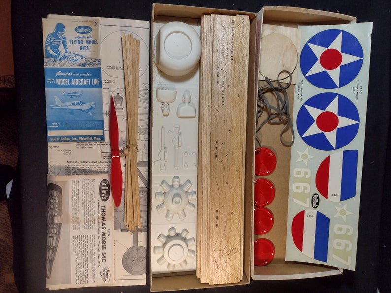 Vintage Balsa Model Airplane Kit: Guillow's Thomas Morse - Etsy