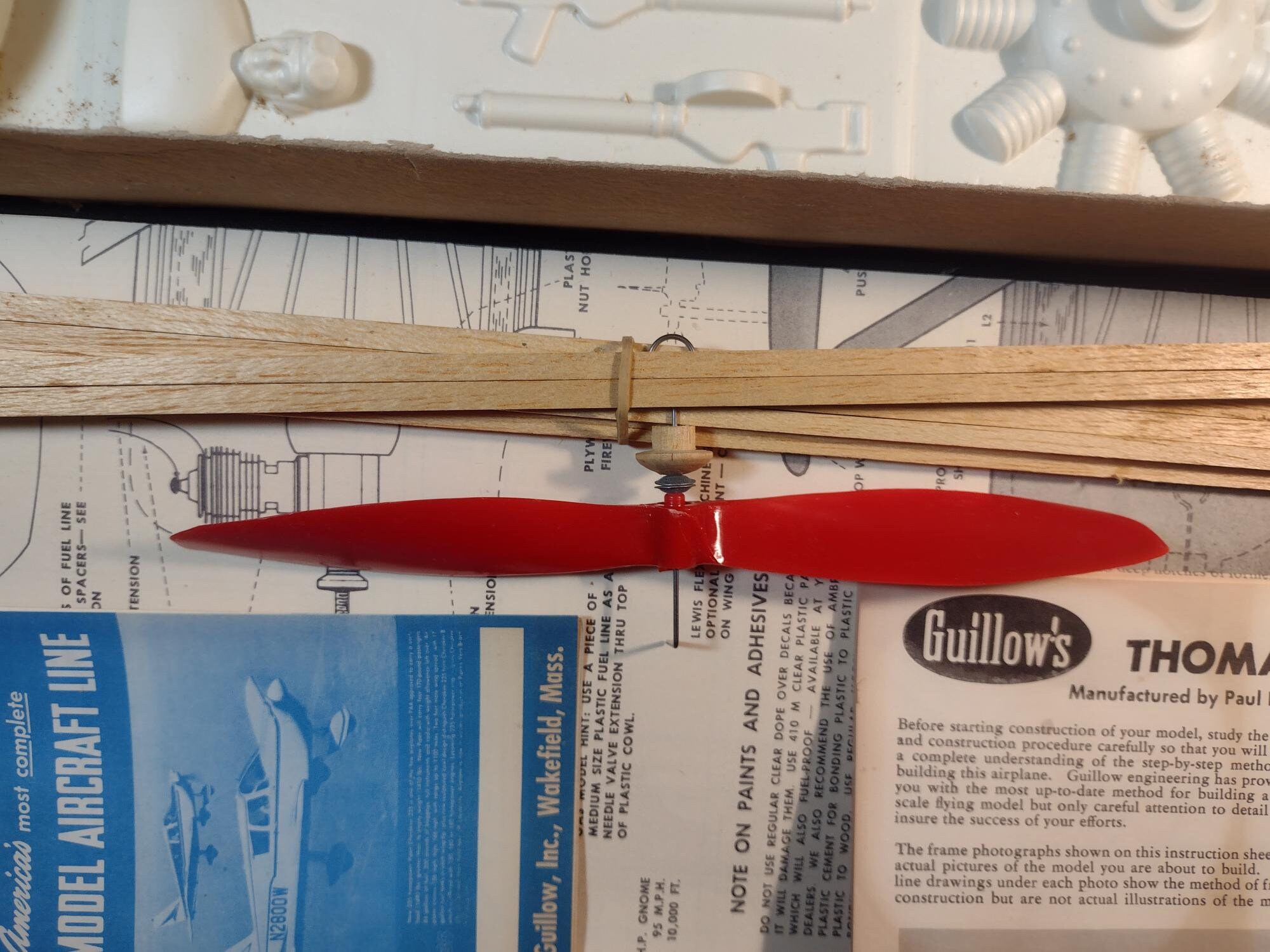 Vintage Balsa Model Airplane Kit: Guillow's Thomas Morse S4C Scout ...