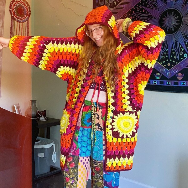 Crochet Boho Cardigan - Etsy