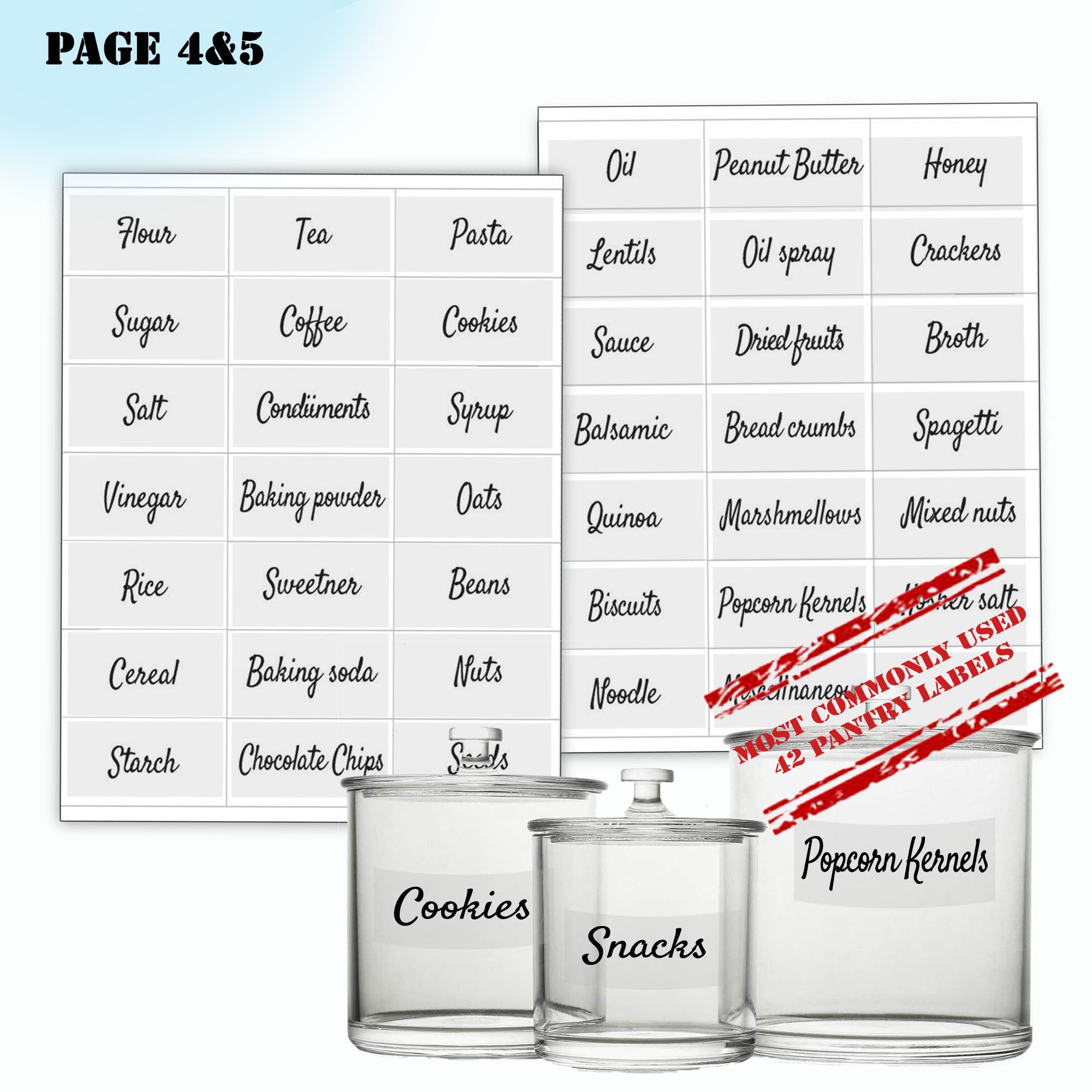 Modern Home Organization Labels Laundry Room Linen Closet - Etsy